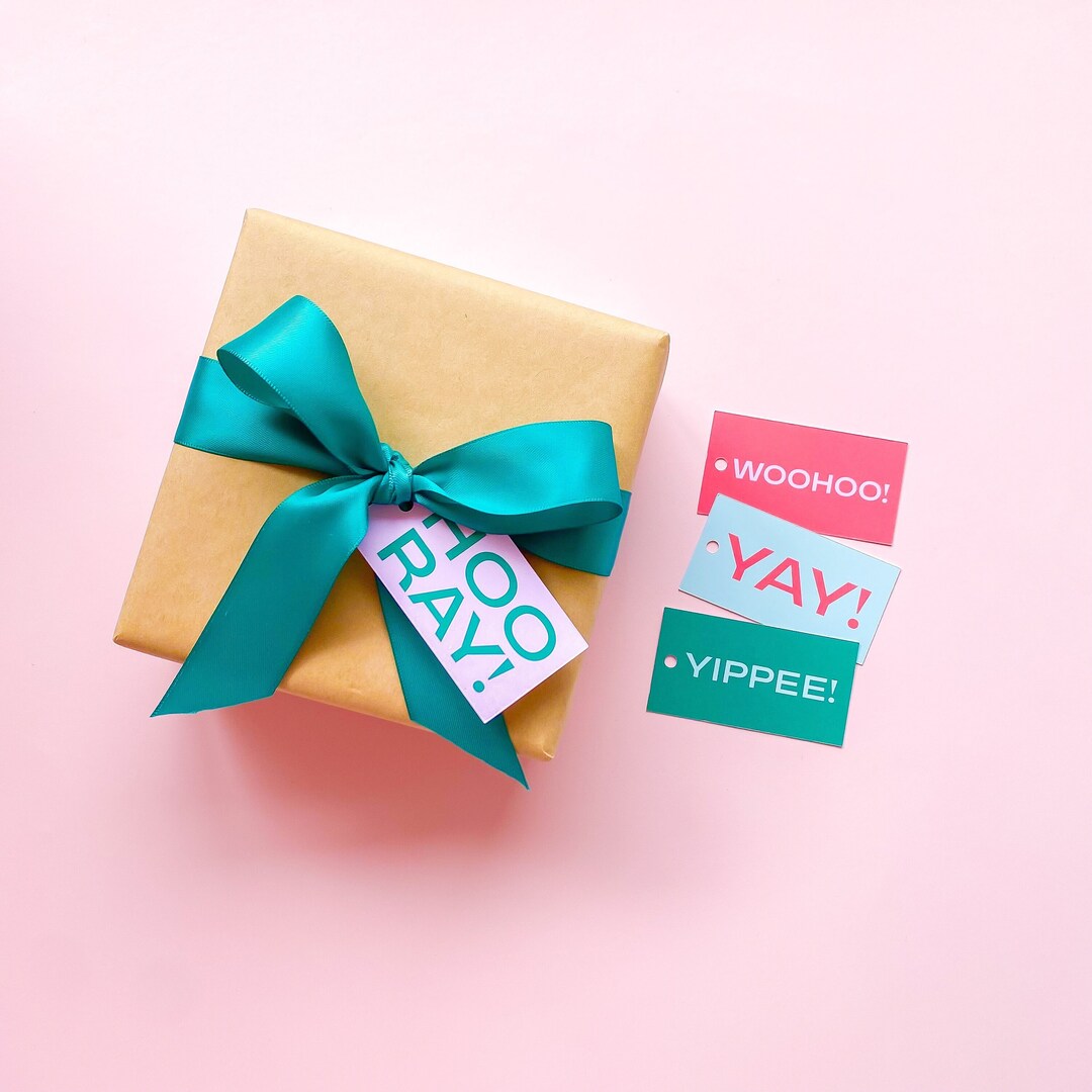 Yippee! Gift Tags - Fun, Bright, Colourful Celebration Birthday ...