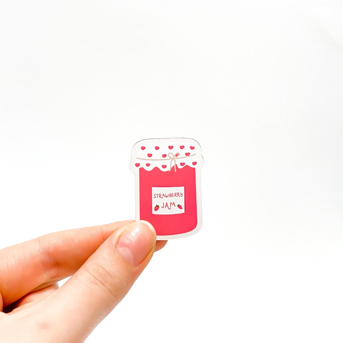 Strawberry Jam Sticker Cute Illustrated Jam/jelly Die Cut - Etsy