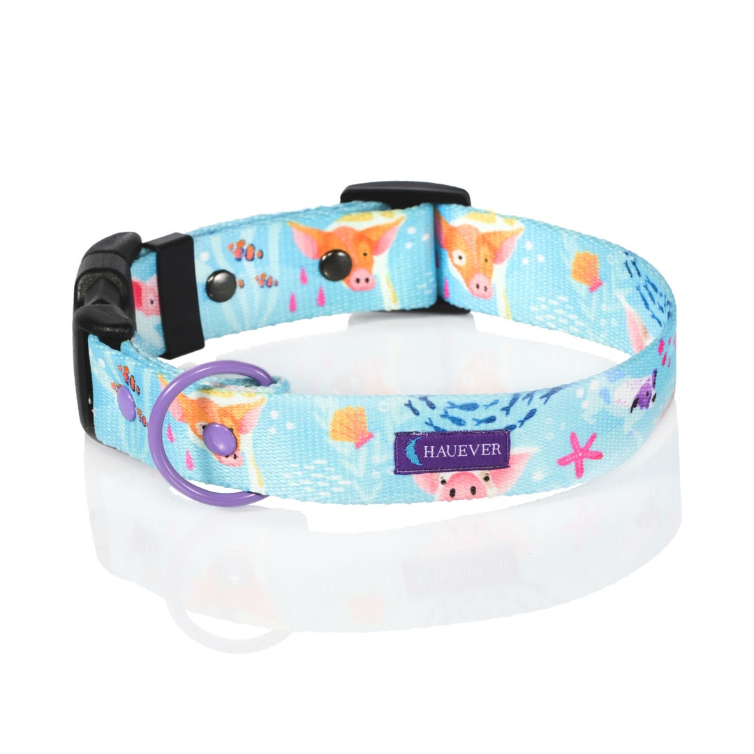 Adjustable Pigs Dog Collar, Piggy Sweet Dog Collar, Dog Collar With ...