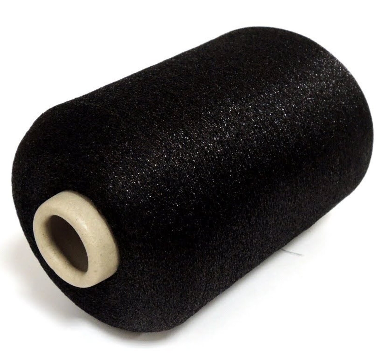 Black lurex thread Black metallic lace weight sparkle yarn | Etsy