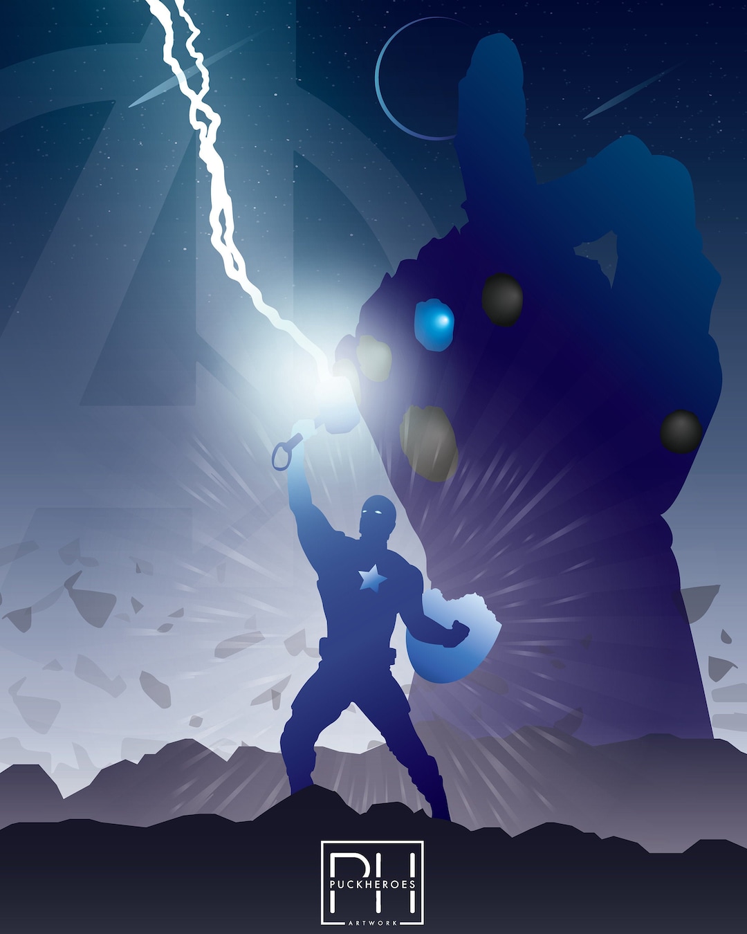 Avengers Endgame infinity Stones Series Captain - Etsy