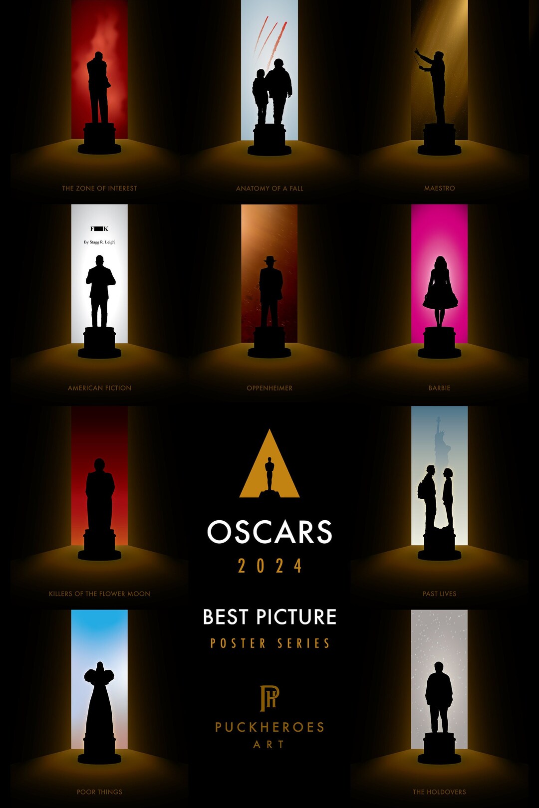 Oscars 2024 Best Picture Nominee Poster 12x18 Print - Etsy