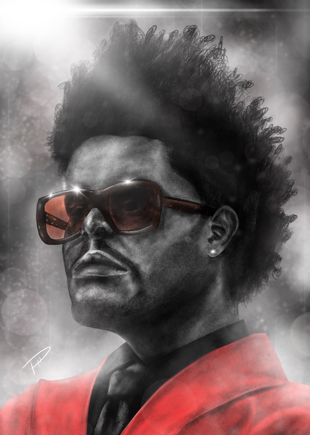 The Weeknd Illustration - 5x7 Print - Etsy