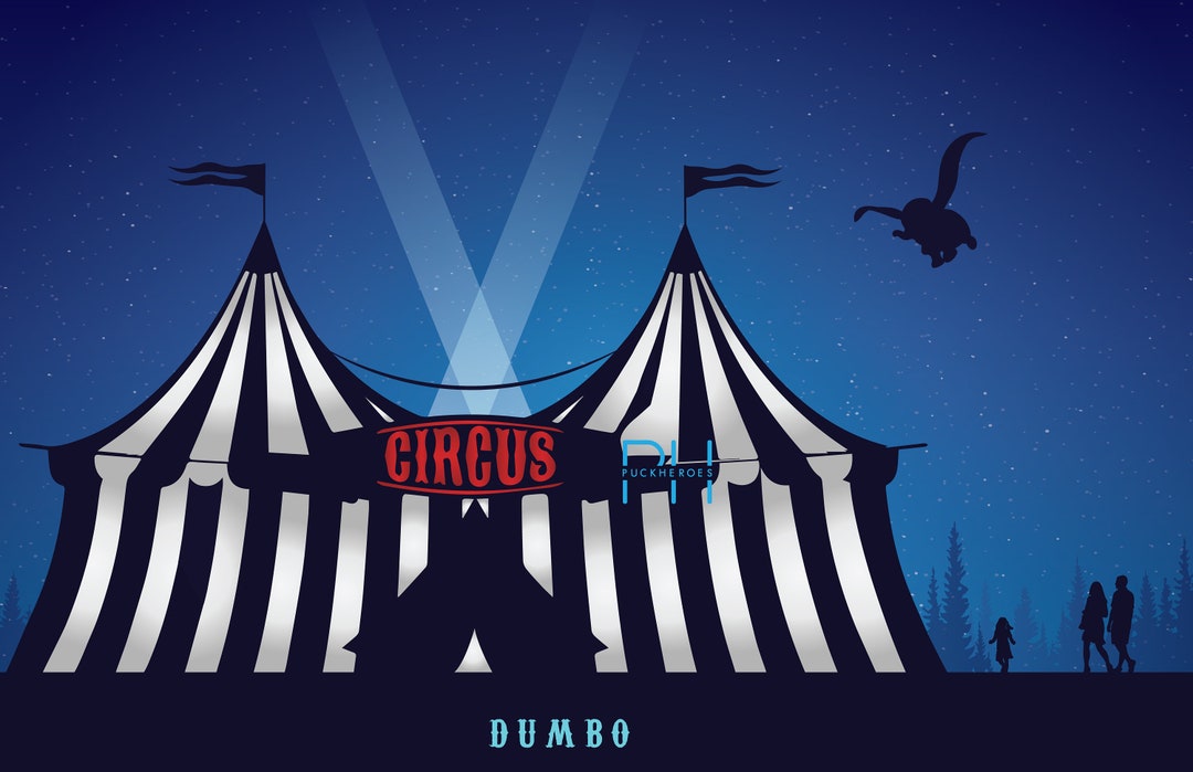 Dumbo Minimalist Design - 17x11 Print - Etsy