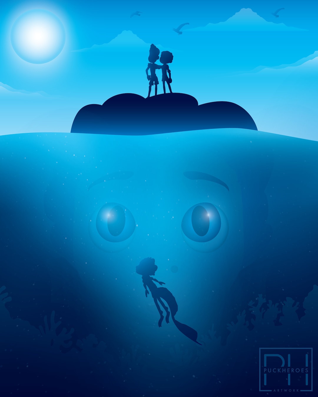 Luca disney/pixar Minimalist Design 8x10 Print - Etsy