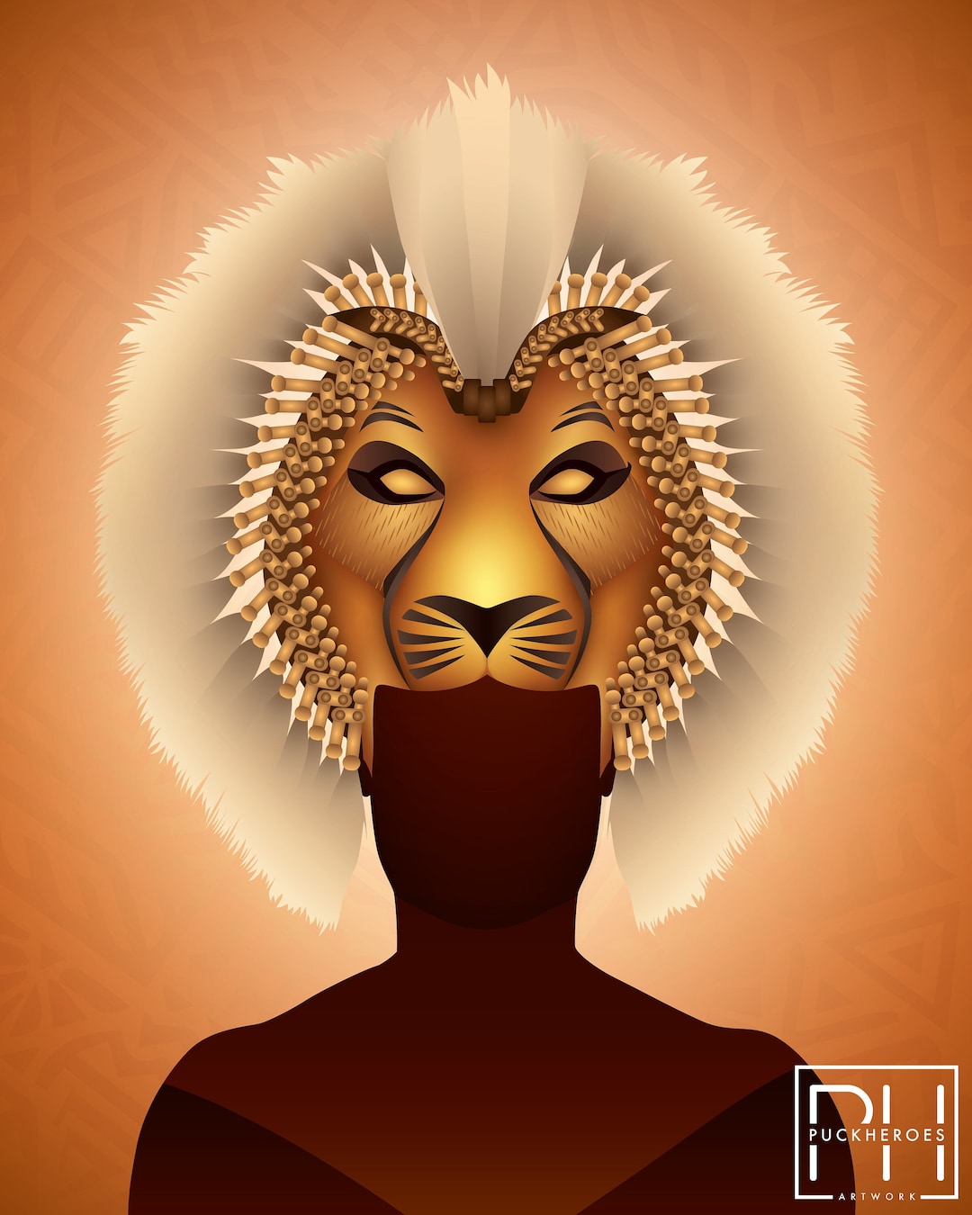 The Lion King (broadway) - Simba Minimalist Poster Design - 8x10 Print ...