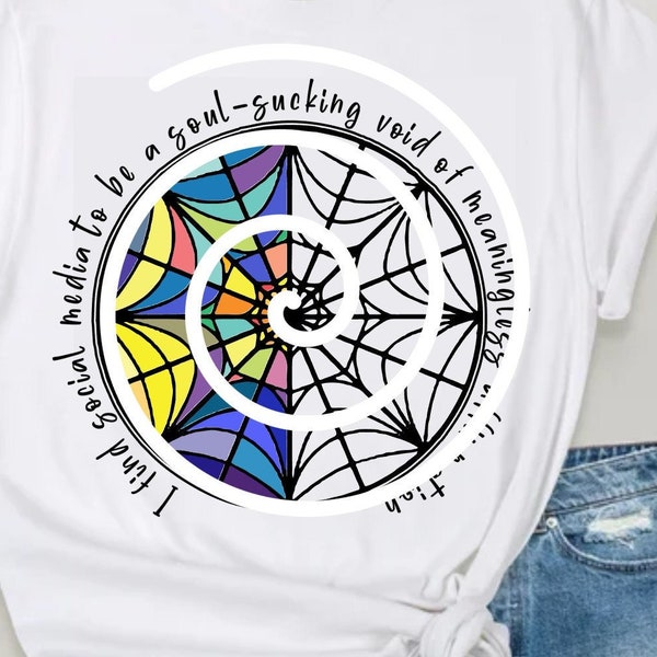 Wednesday Stained Glass Window - Etsy