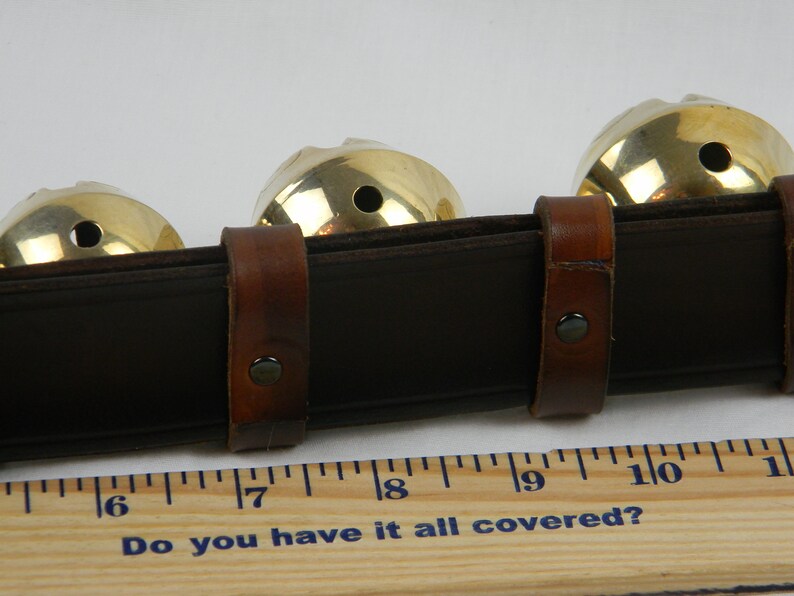 Santa Claus Sleigh Bells Solid Brass With Custom Leather Strap - Etsy
