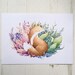 Leafy Fox Print A4 Fox Illustration Leafy Print Nursery Print Nursery ...