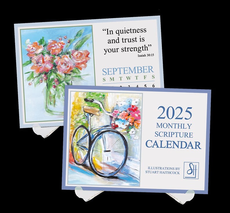 2025 Art Calendar With Scripture - Etsy