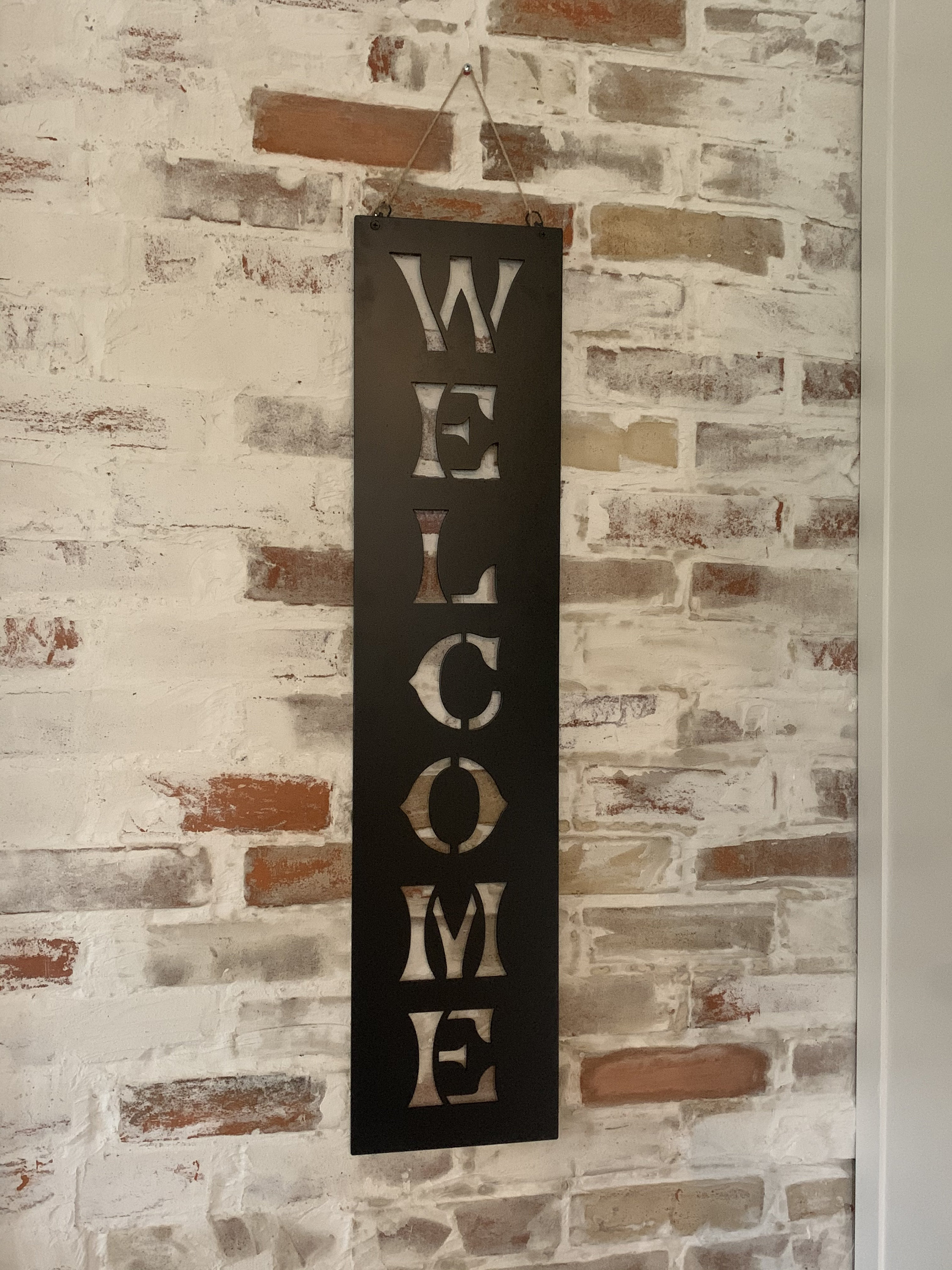 Vertical Metal Welcome Sign - Etsy India