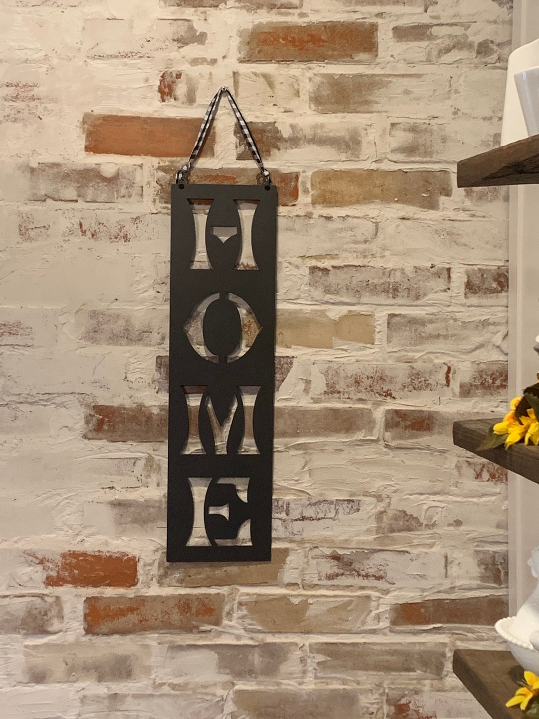 Vertical Home Metal Sign - Etsy