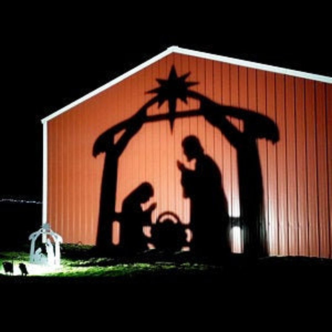 Large Nativity Scene Shadow Caster - Etsy