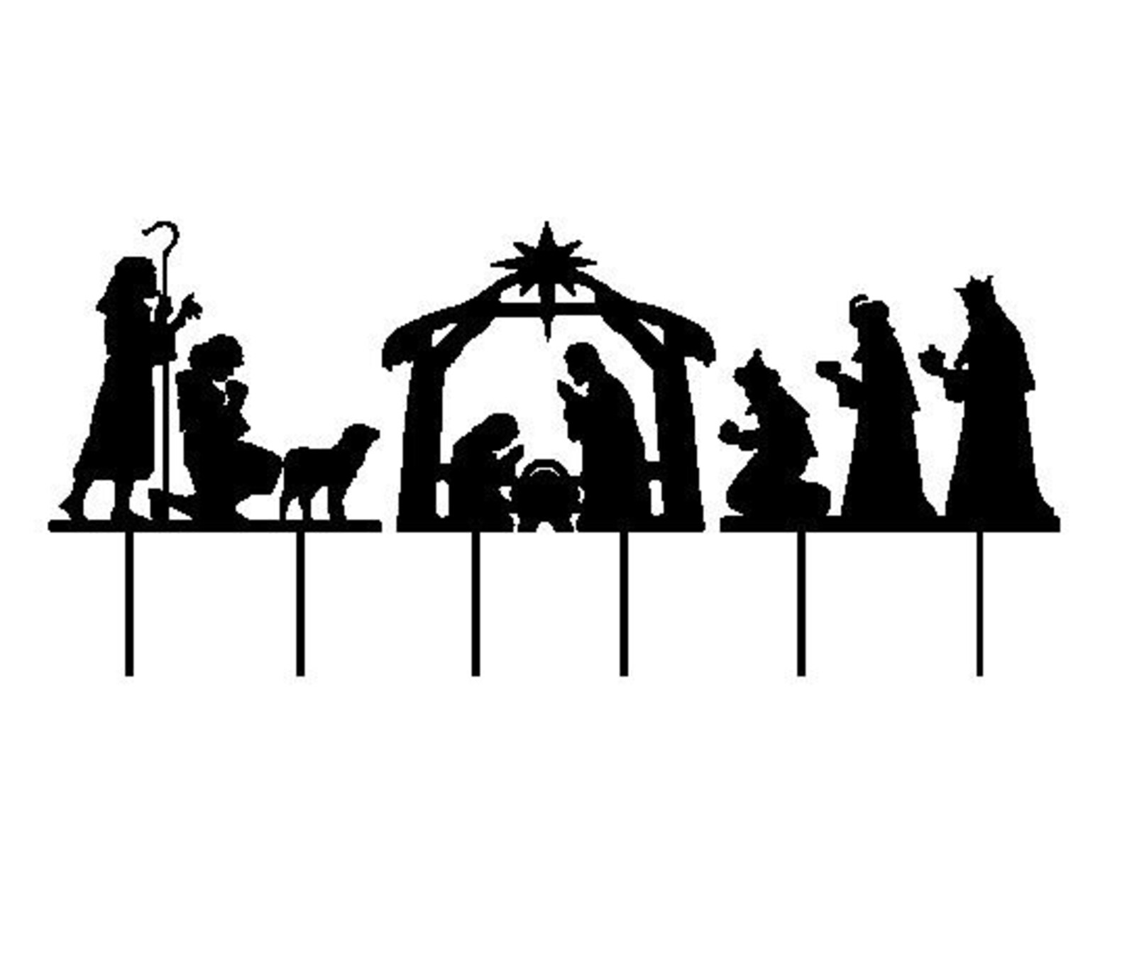 Nativity Scene Shadow Caster Bundle - Etsy