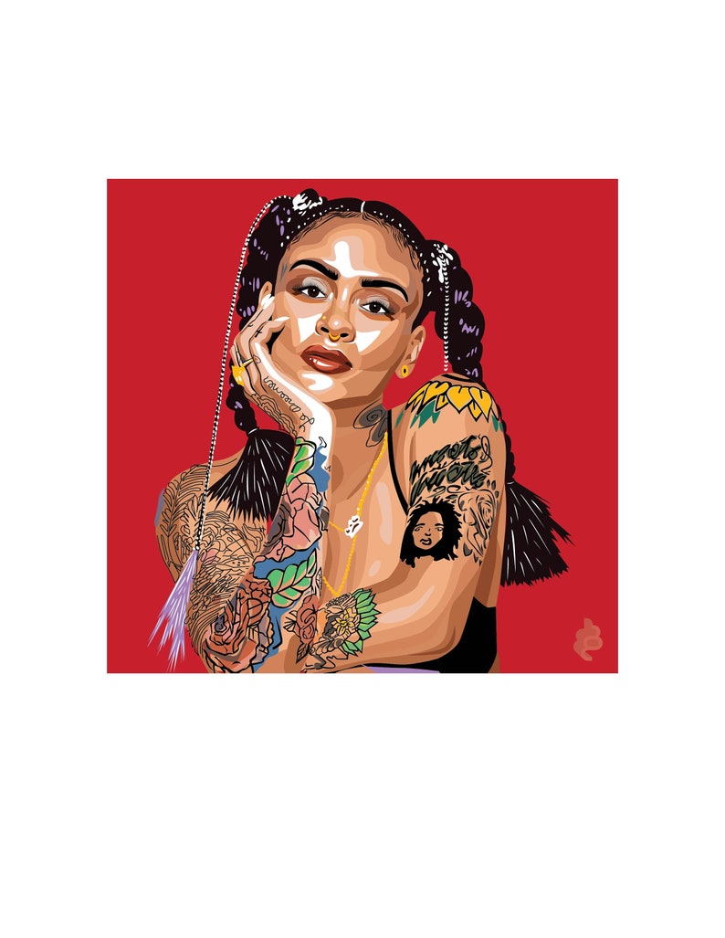 Kehlani Digital Illustration - Etsy