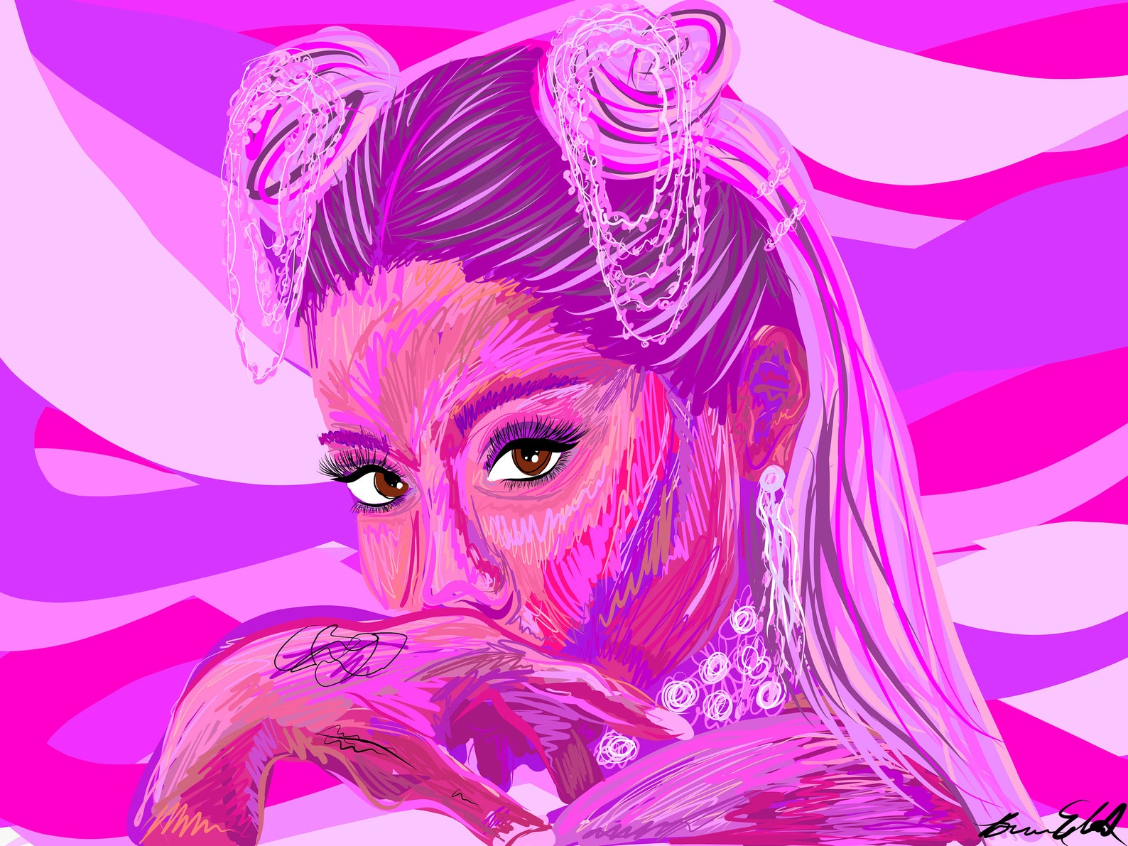 Ariana Grande Print - 7 Rings - Etsy