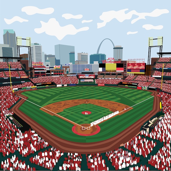 Busch Stadium Print - Etsy