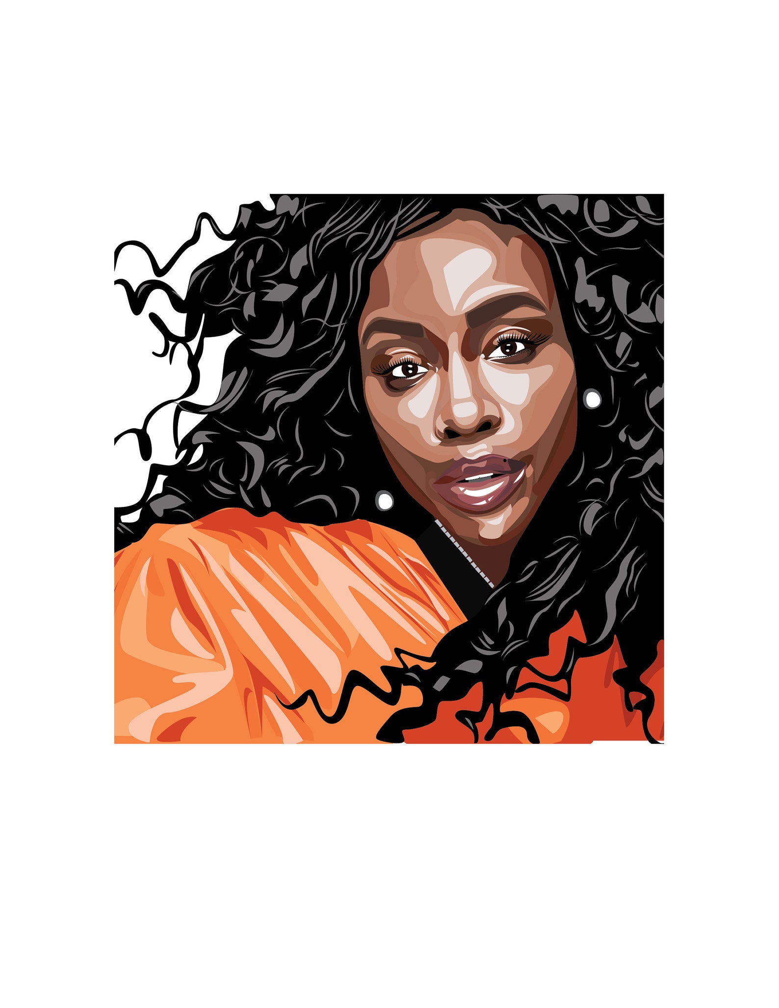 SZA Digital Illustration - Etsy