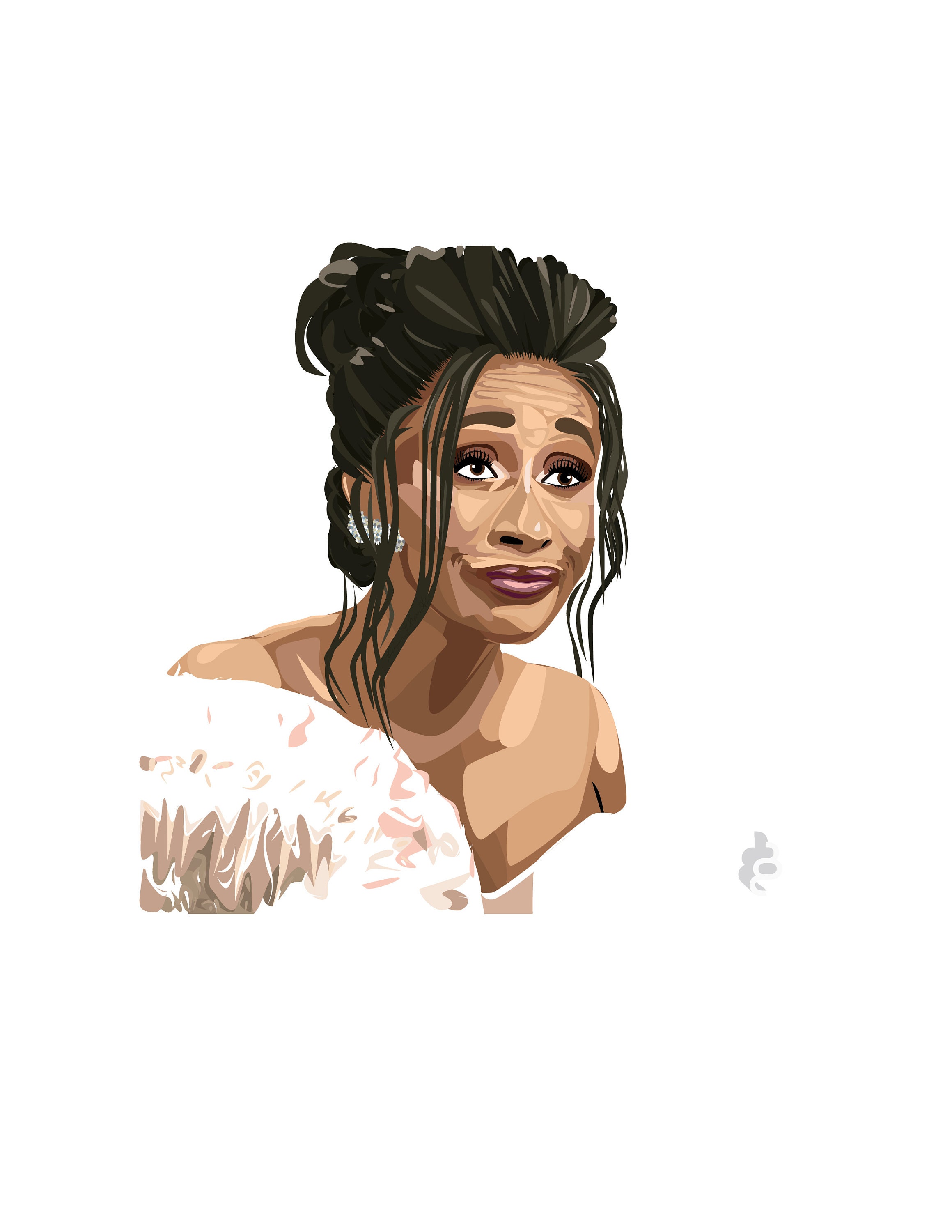 Cardi B Digital Illustration - Etsy