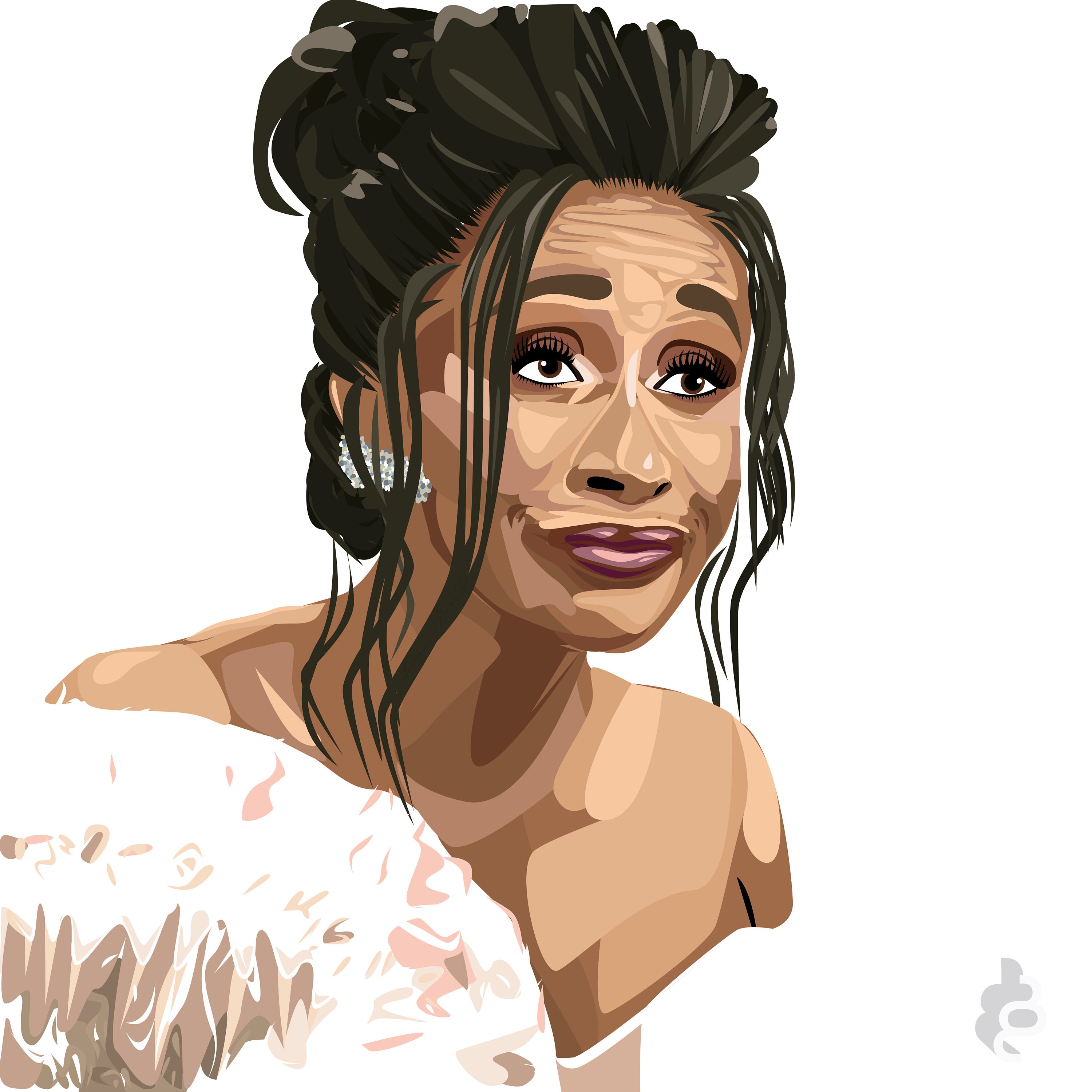 Cardi B Digital Illustration - Etsy