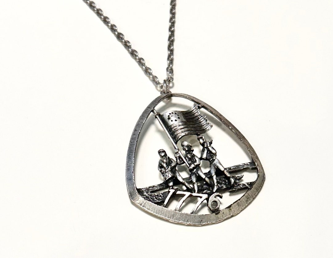 Bicentennial Commemorative 1776 Necklace Collectible - Etsy