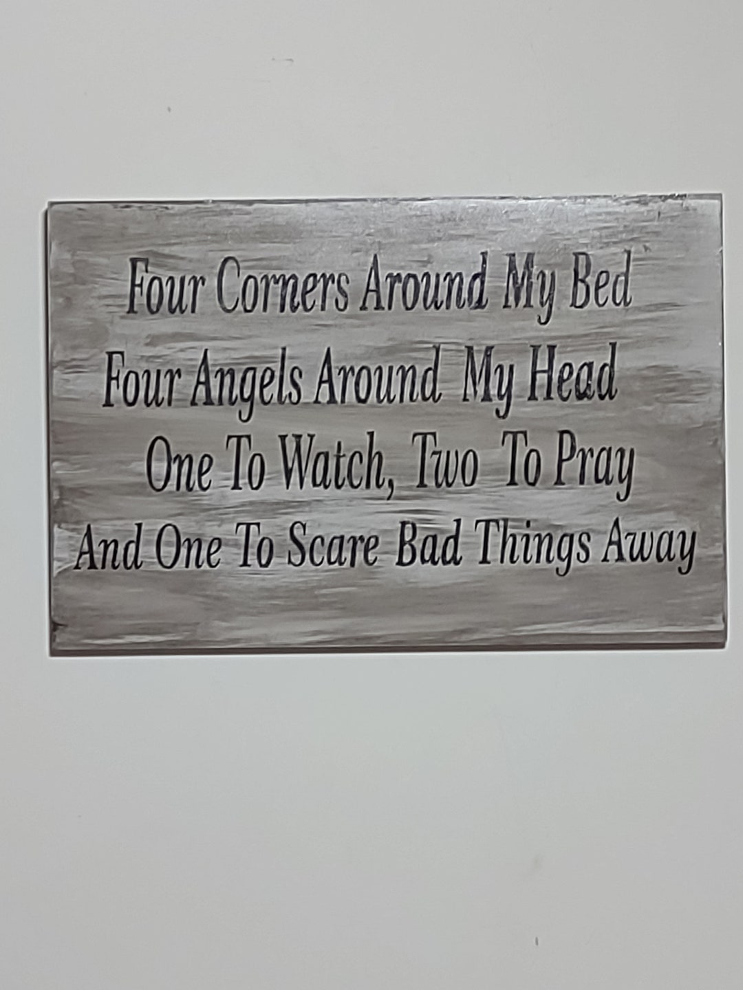 Personalize Hand Made Wood Wall Decor Plaque. Four Corners - Etsy