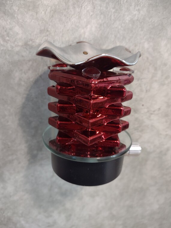 Red Square Design Glass Aroma Diffuser Plugin Night Light. - Etsy