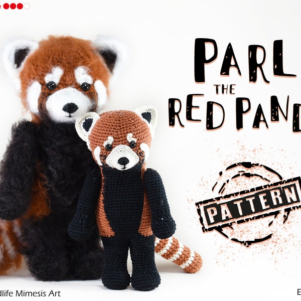 Red Panda Pattern - Etsy