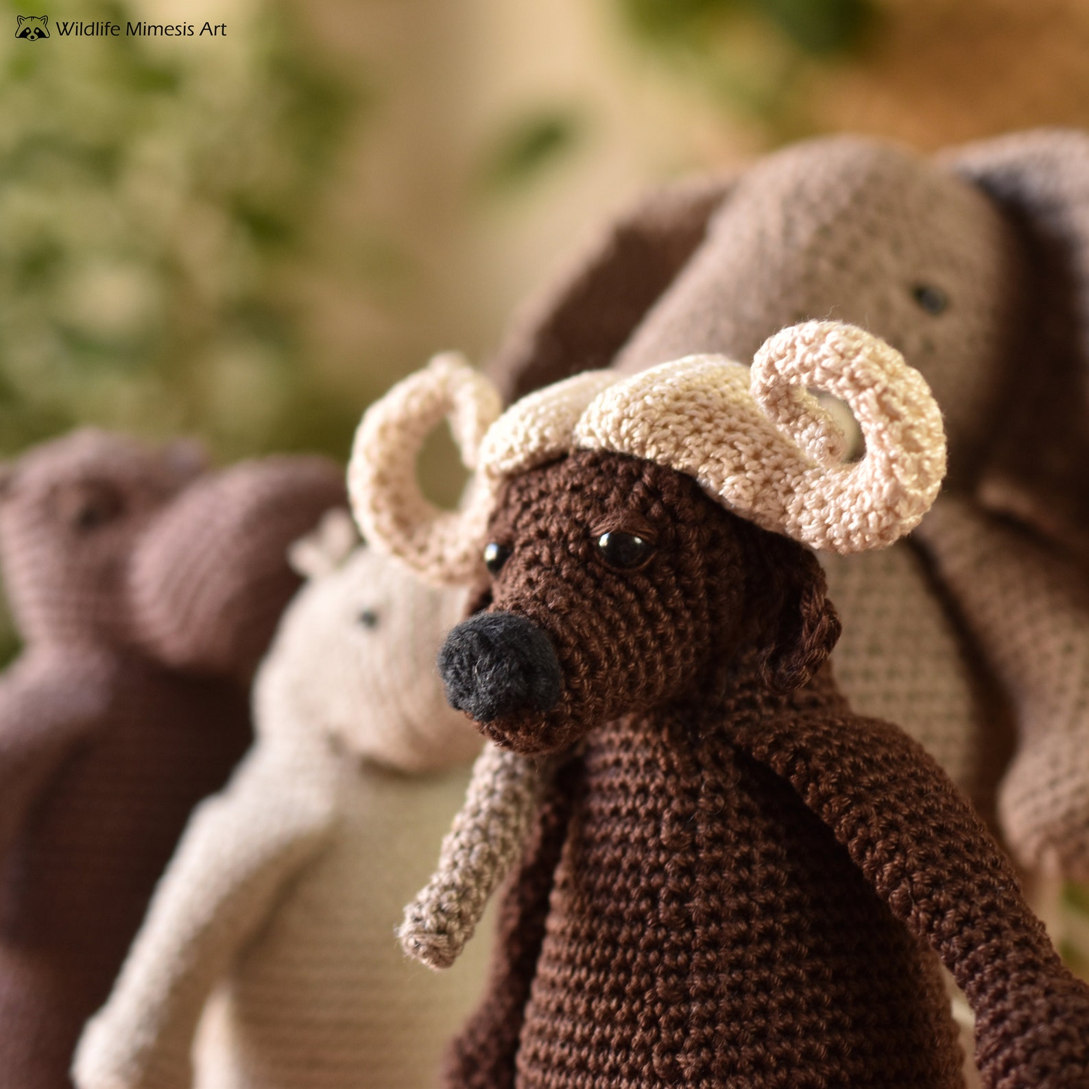 African Buffalo Amigurumi Pattern Less Sew More Fun Series Crochet Toy Photo Tutorial English ...
