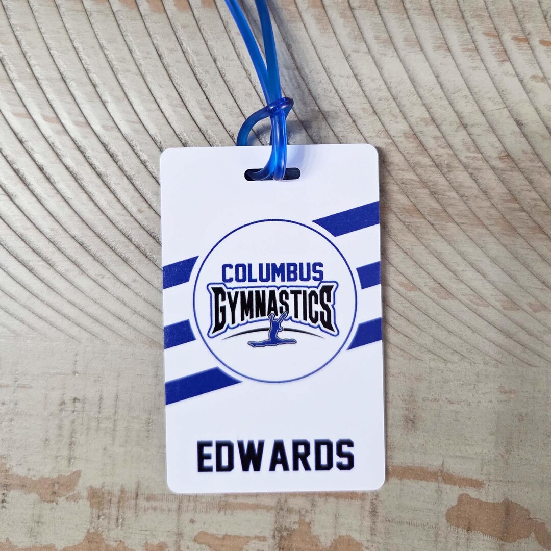 Personalized Gymnastics Sports Bag Tags | Equipment Bag Tag ...