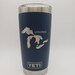 Michigan Great Lakes Unsalted Engraved YETI Rambler Tumbler - Etsy