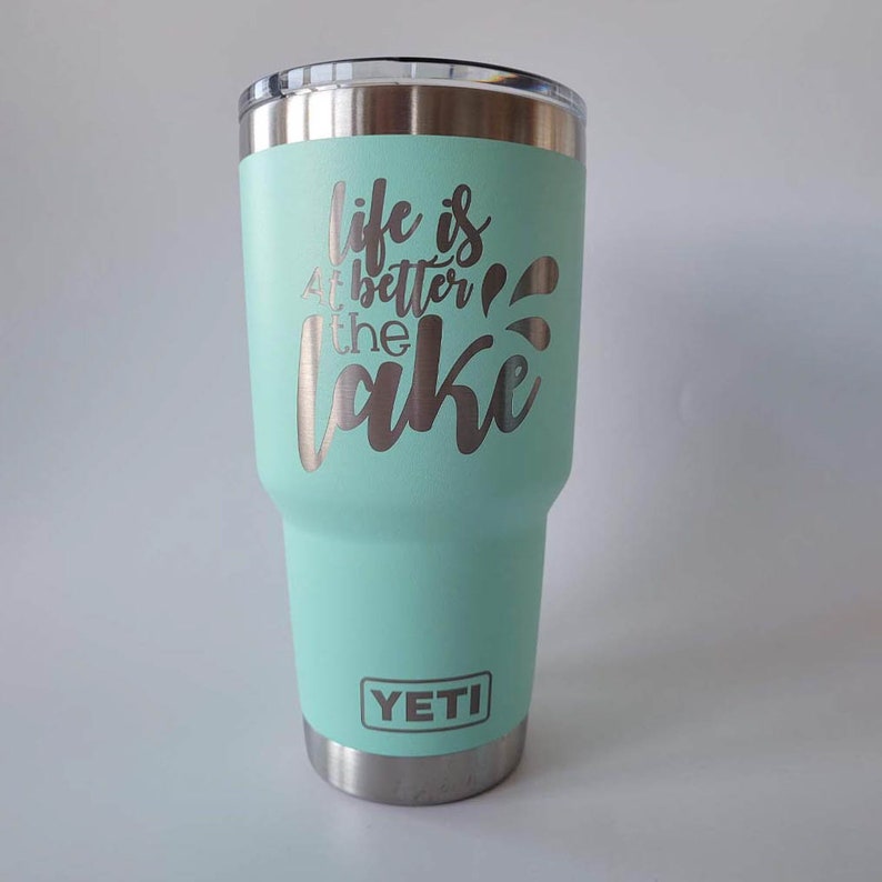 Life is Better at the Lake Engraved YETI Rambler Tumbler - Etsy