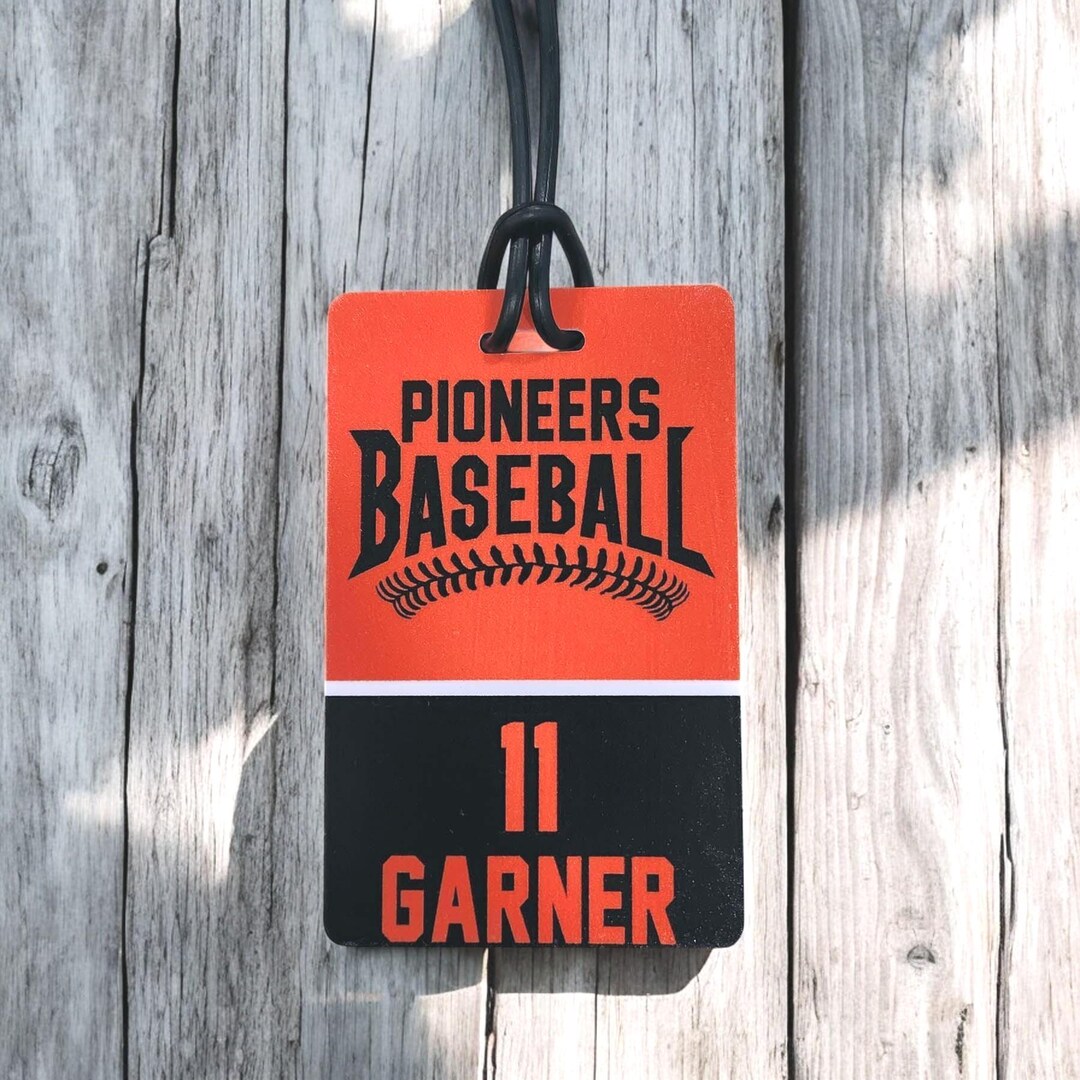 Personalized Baseball Team Sports Bag Tags | Equipment Bag Tag ...