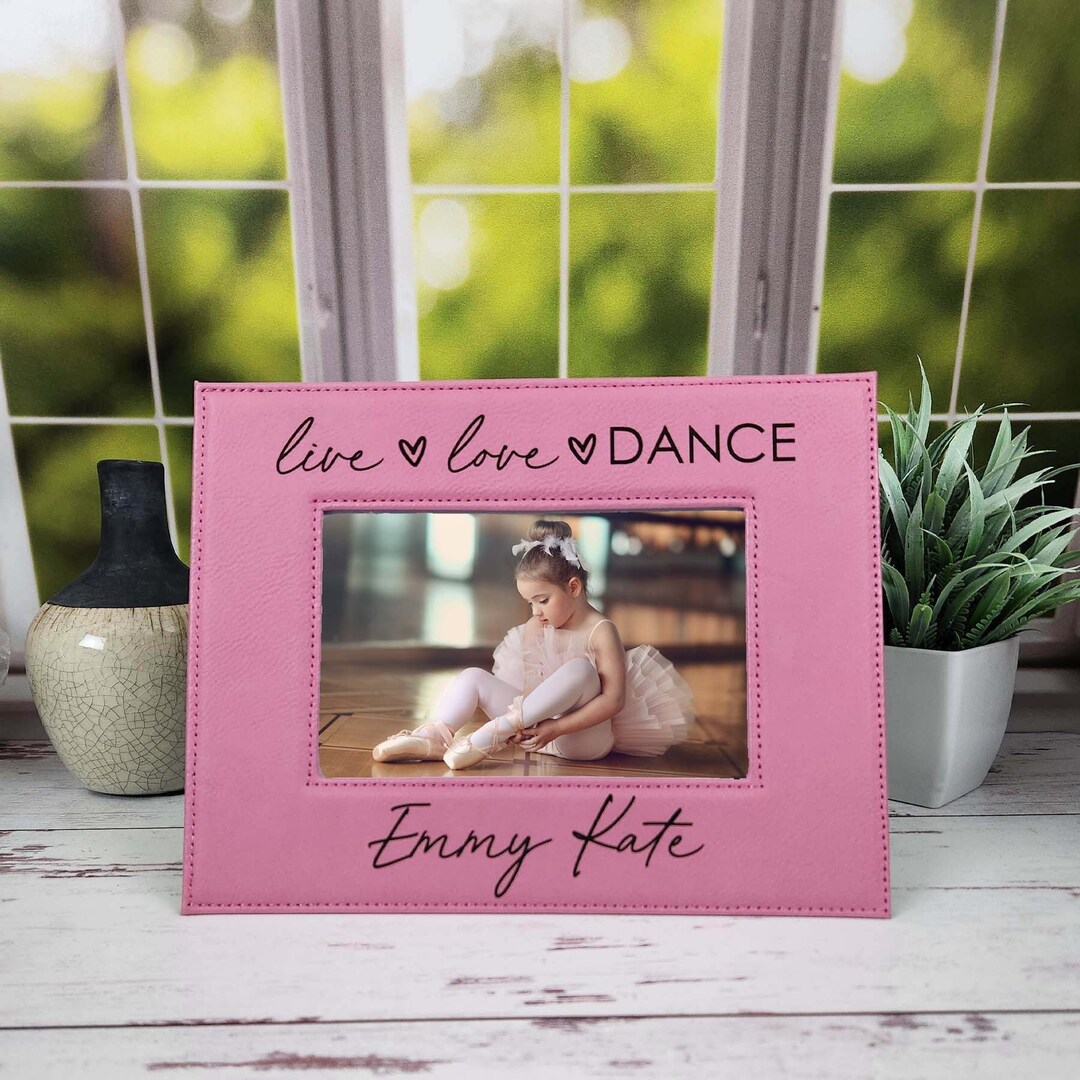 Live Love Dance Custom Engraved Picture Frame Personalized Dance Photo ...
