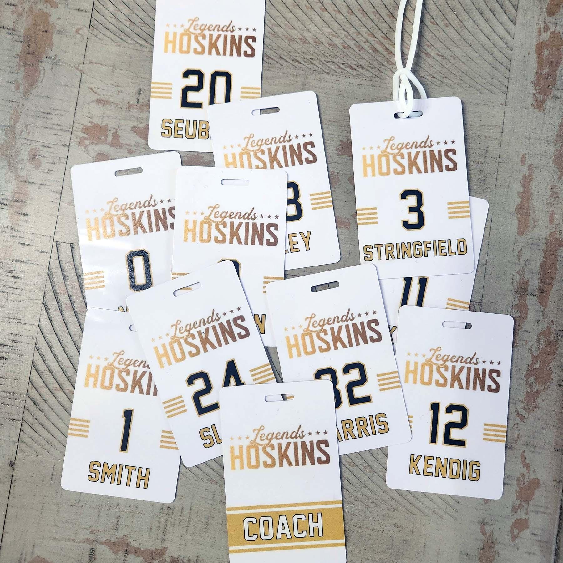 Personalized Team Sports Logo Bag Tags | Equipment Bag Tag | | Team ...