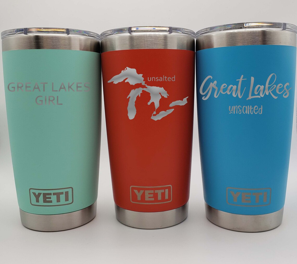 Love Michigan / Native / Home Engraved YETI Rambler Tumbler | Etsy