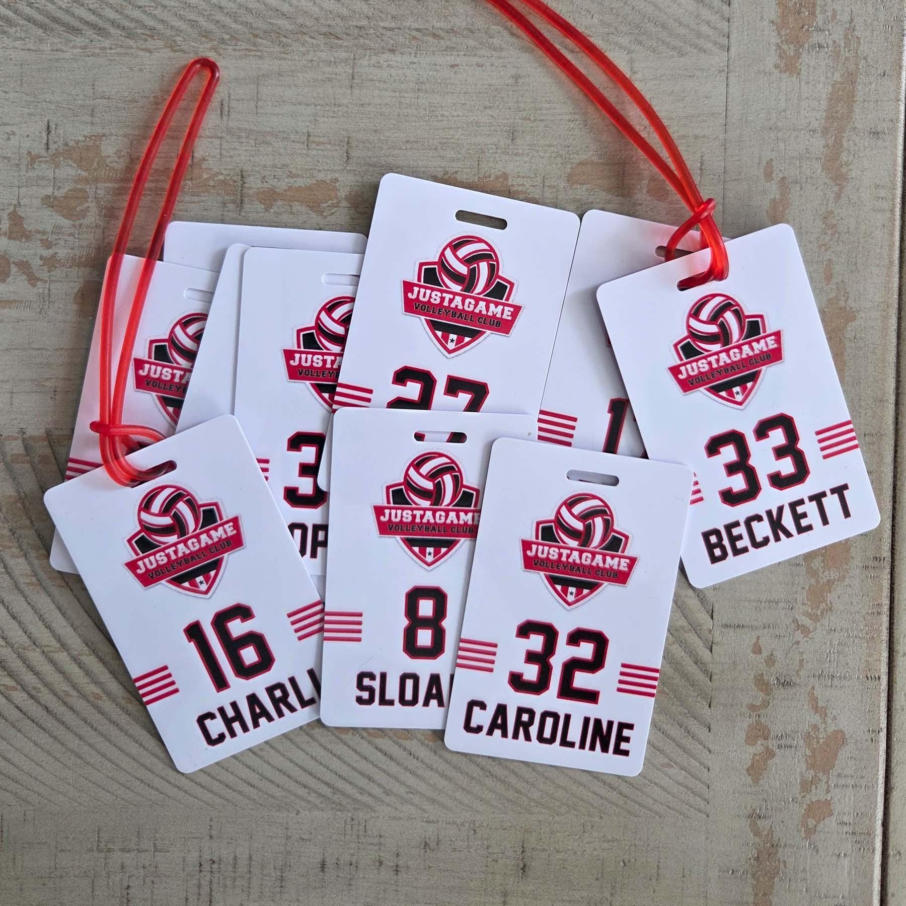 Personalized Team Sports Logo Bag Tags | Equipment Bag Tag | | Team ...