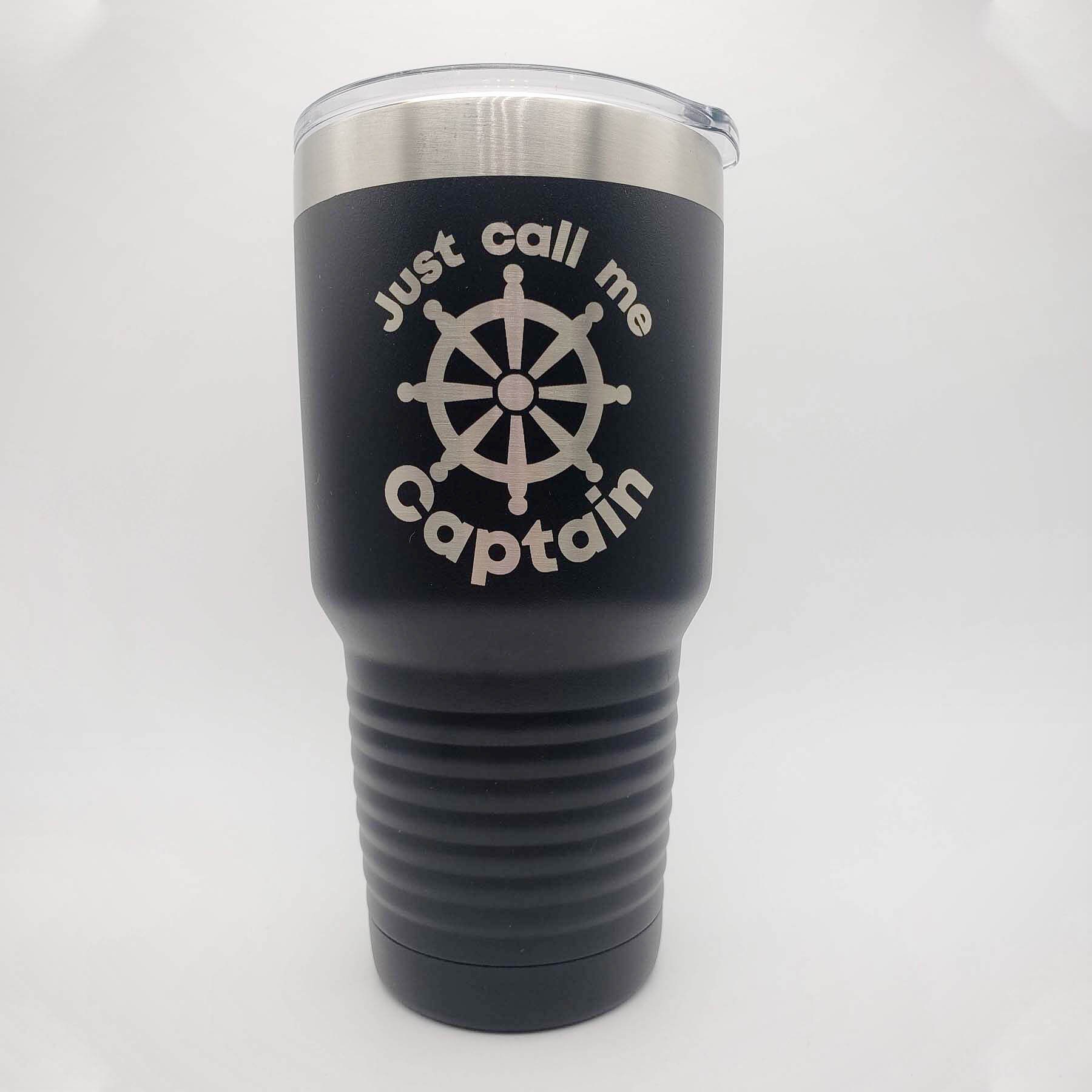 Just Call Me Captain Boating Engraved Polar Camel Tumbler | Nautical ...