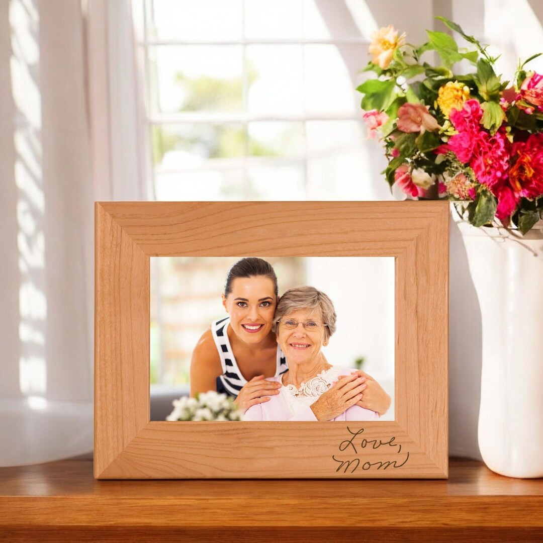 Handwriting Custom Engraved Picture Frame | Personalized Photo Frame ...