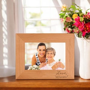 Handwriting Custom Engraved Picture Frame | Personalized Photo Frame ...