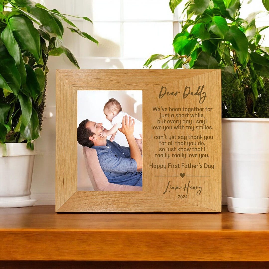 First Father's Day Picture Frame for Dad | New Dad Gift | Best Dad Ever ...
