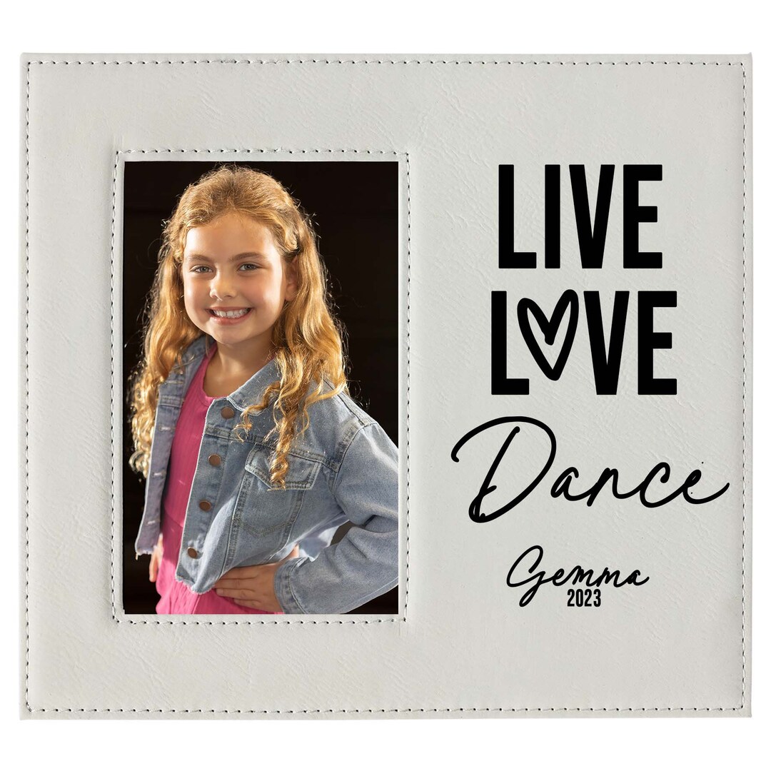 Live Love Dance Custom Engraved Picture Frame Personalized Dance Photo ...