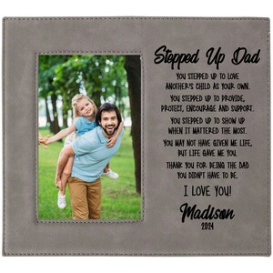 Step Dad Picture Frame | Personalized Father's Day Gift | Stepped up ...