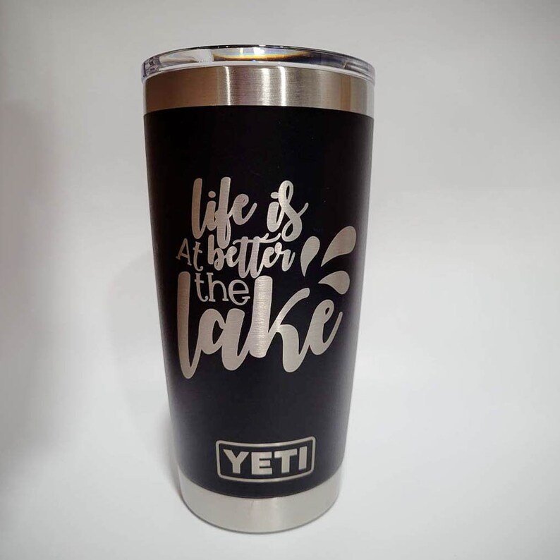 Life is Better at the Lake Engraved YETI Rambler Tumbler - Etsy