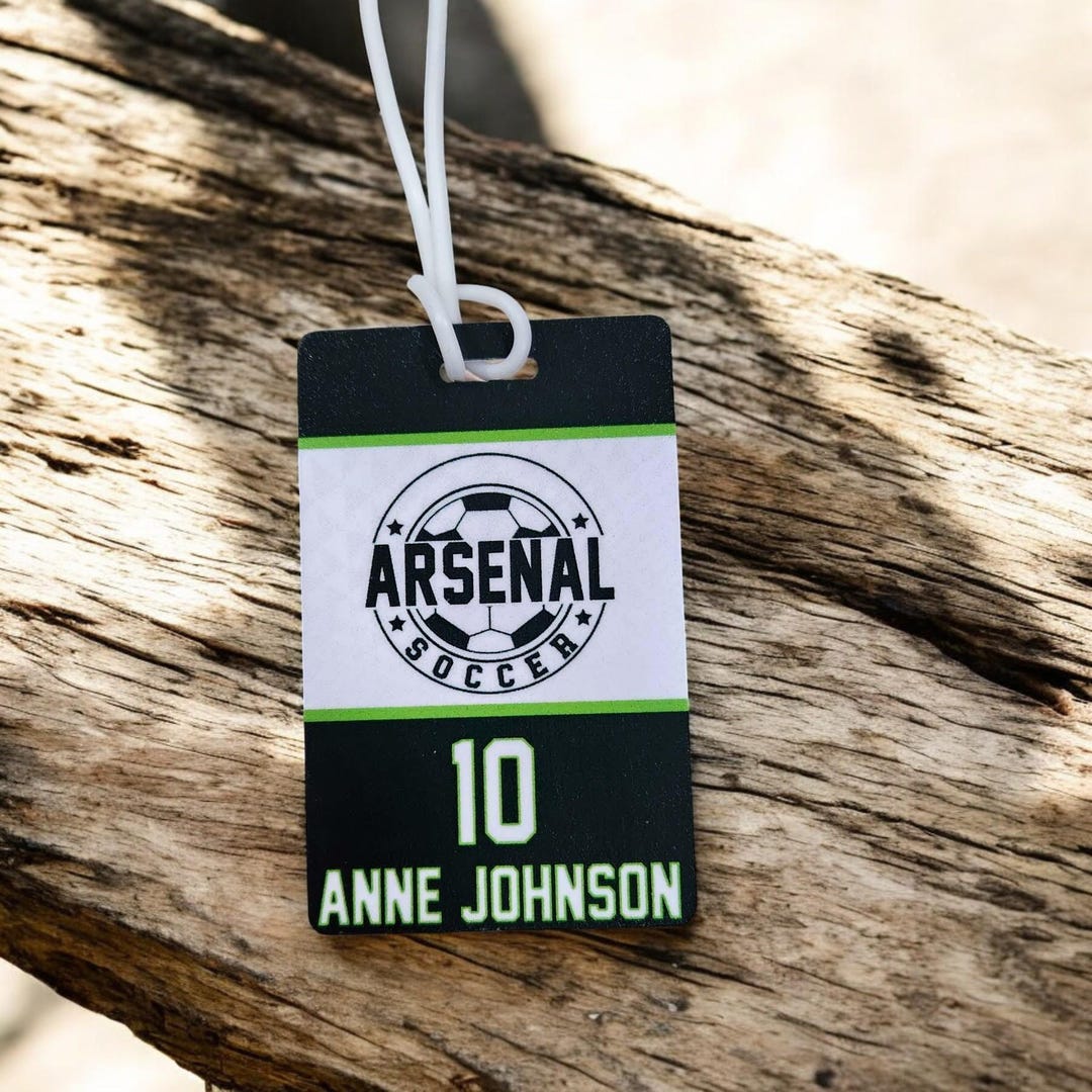 Personalized Soccer Team Sports Bag Tags | Equipment Bag Tag | Soccer ...