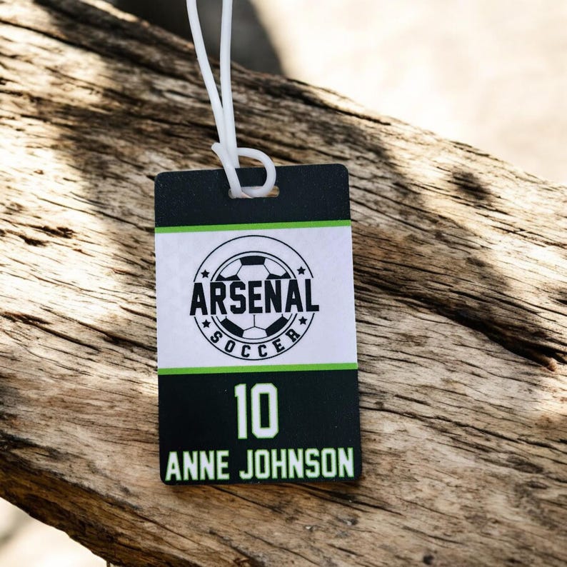 Personalized Soccer Team Sports Bag Tags | Equipment Bag Tag | Soccer ...