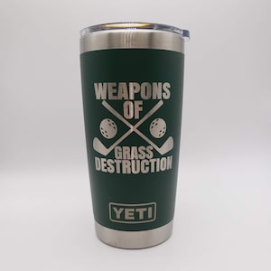 Golfing Engraved YETI Rambler Tumbler Engraved Travel Mug | Etsy