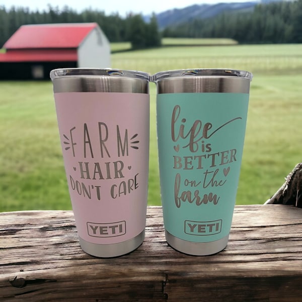 Engraved Farm Tumbler - Etsy
