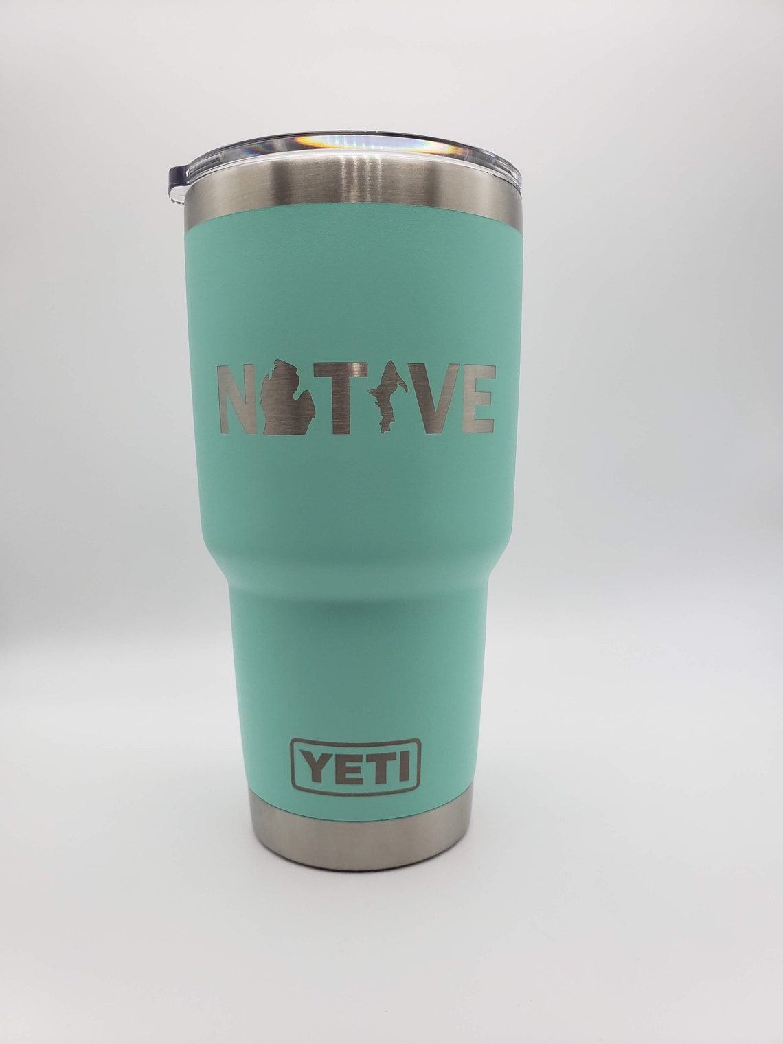 Love Michigan / Native / Home Engraved YETI Rambler Tumbler | Etsy
