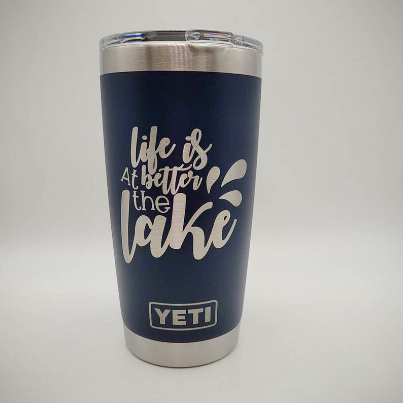 Life is Better at the Lake Engraved YETI Rambler Tumbler - Etsy
